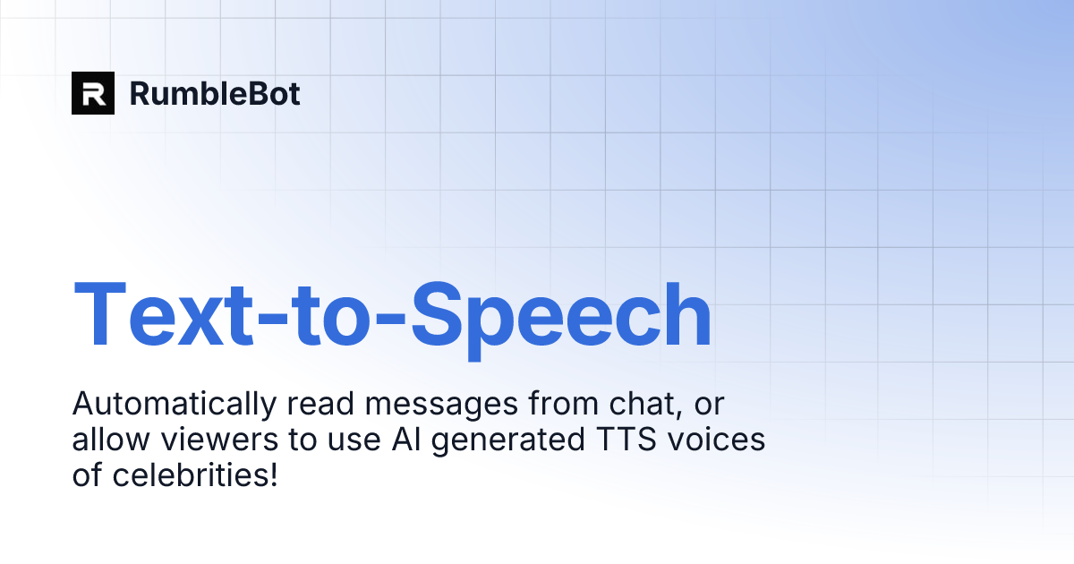 Text-to-Speech | RumbleBot